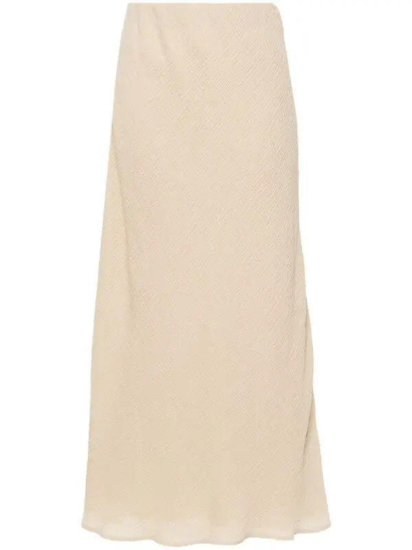 BY MALENE BIRGER Biancos Seersucker Maxi Skirt - Neutrals