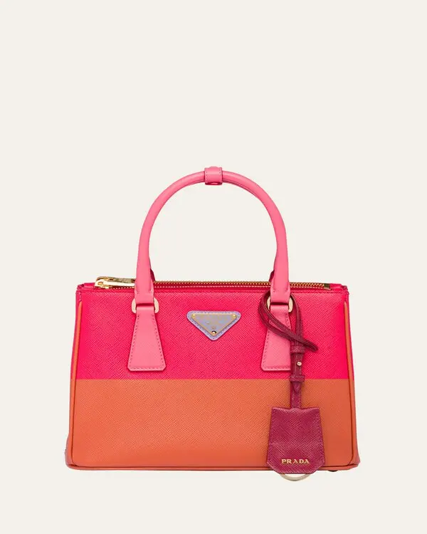 Prada Galleria Small Top-handle Bag - Rame Fragola