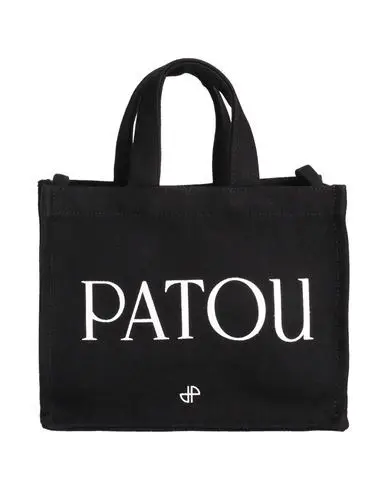 Patou Canvas Shopper Bag - Black