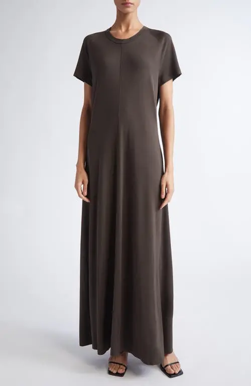 TOTÊME Fluid Jersey Maxi T-shirt Dress - Pepper