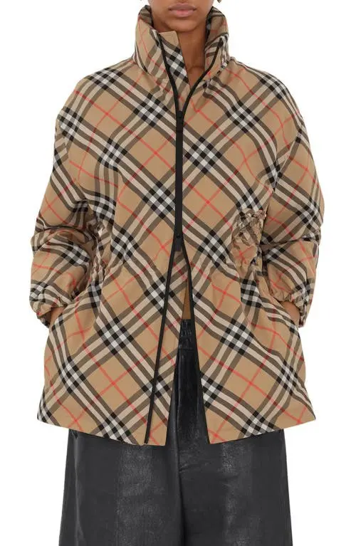Burberry Check Hooded Jacket - Sand Ip Check