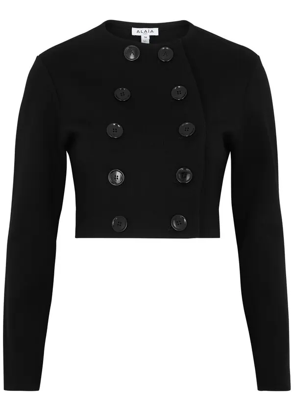 Alaïa Double-breasted Wool-blend Cardigan