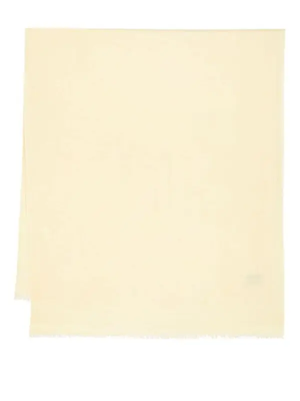 N.peal Frayed Cashmere Shawl - Yellow