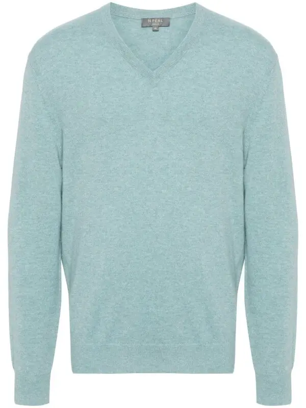 N.peal Burlington Organic-cashmere Jumper - Blue