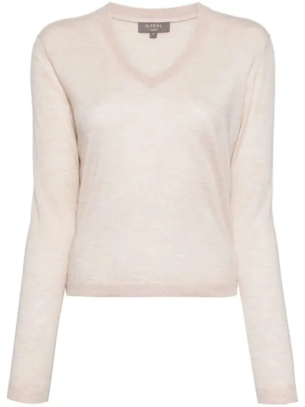 N.peal Superfine Cashmere Sweater - Neutrals