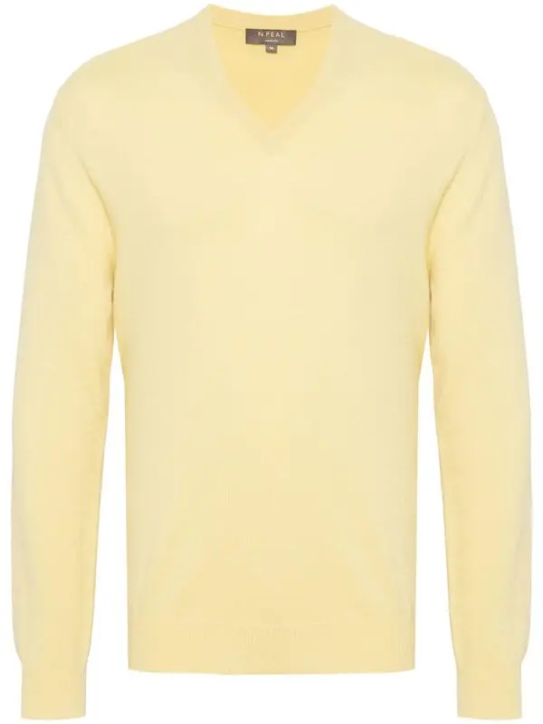 N.peal Burlington Organic-cashmere Jumper - Yellow