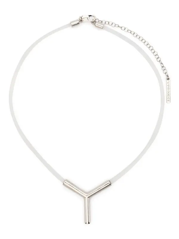 Y/project Y-shaped Pendant Necklace - Neutrals