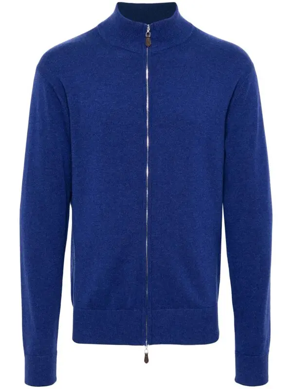 N.peal Knightsbridge Zip-up Cardigan - Blue