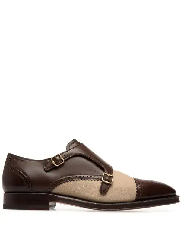 $850 BALLY Italy Tanagro Monkstrap 8.5 D Brown Nubuck Nordstrom * add $15 Trees Bally | Shoes | Bally Russian Calf Leather Moccasin In Black  main image 2