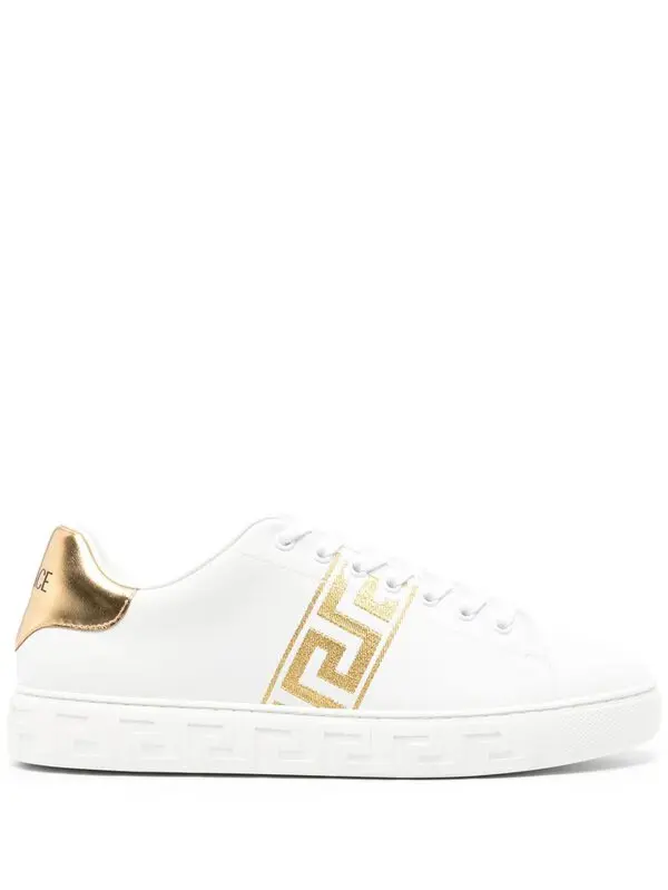 Versace Embroidered Sneakers