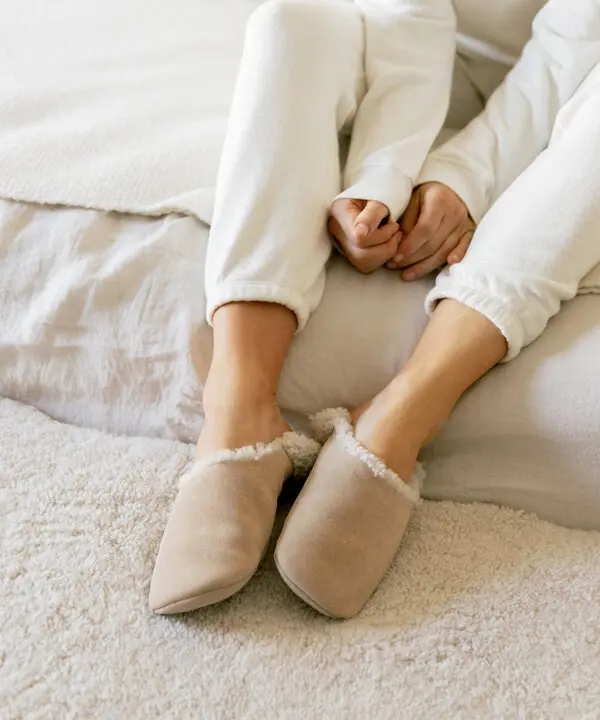 Jenni Kayne Suede Moroccan Slipper - Taupe