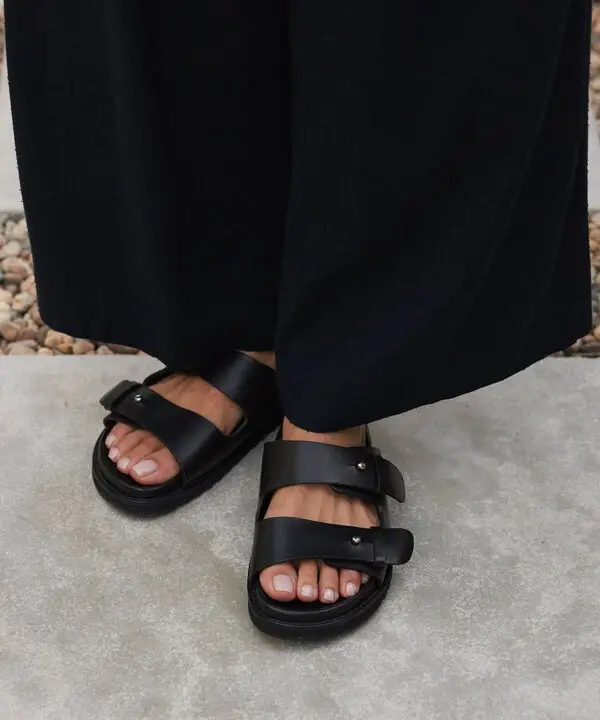 Jenni Kayne Hutton Slide Sandal - Black