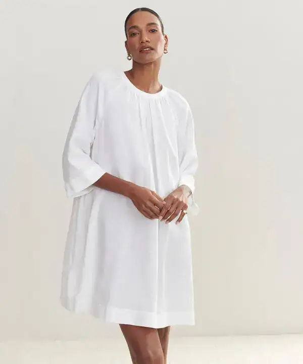 a line cinched waist dress Sleeveless Shirred Backless Maxi Dress Casual Cinched Waist Zipper Bac   Divahotcouture