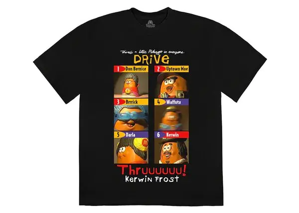 KERWIN FROST X Mcdonald's Tee Shirt - Black