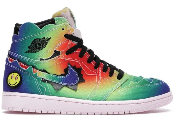 JORDAN 1 Retro High J Balvin Sneakers - Multi/color/black