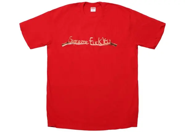 Supreme Fuck You Tee Shirt - Red