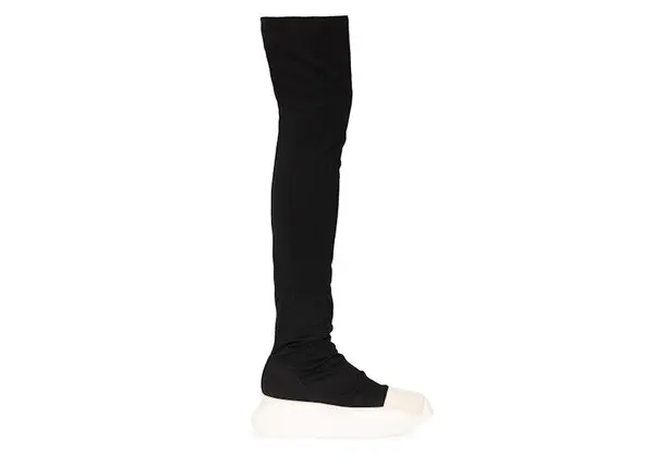 Rick Owens Abstract Stockings Boot - Black/milk