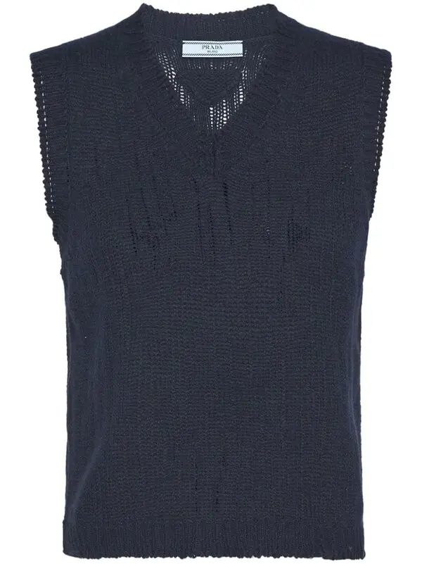 Prada Cashmere Vest - Blue