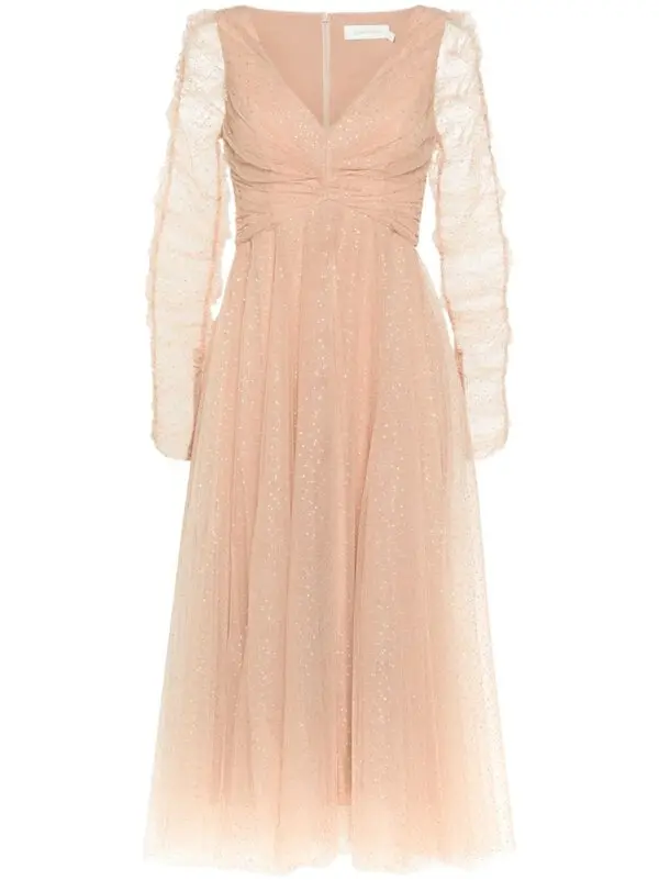 Zimmermann Point-d'esprit Tulle Dress