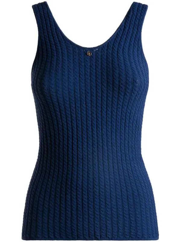 Bally Cut-out Knitted Tank Top