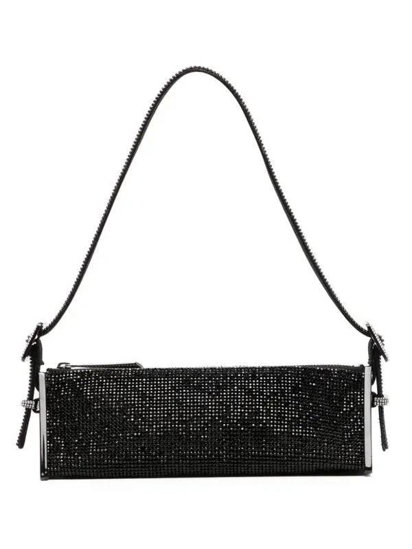Benedetta Bruzziches Joy Rhinestone-embellished Shoulder Bag - Black
