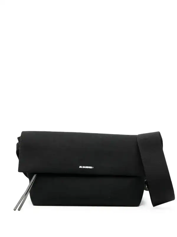 Jil Sander Medium Utility Crossbody Bag - Black | Editorialist