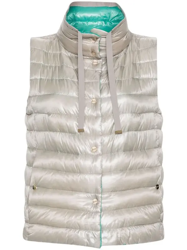 Herno Reversible Padded Gilet - Grey