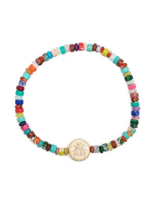 Luis Morais 14k Yellow Gold Disk Bracelet