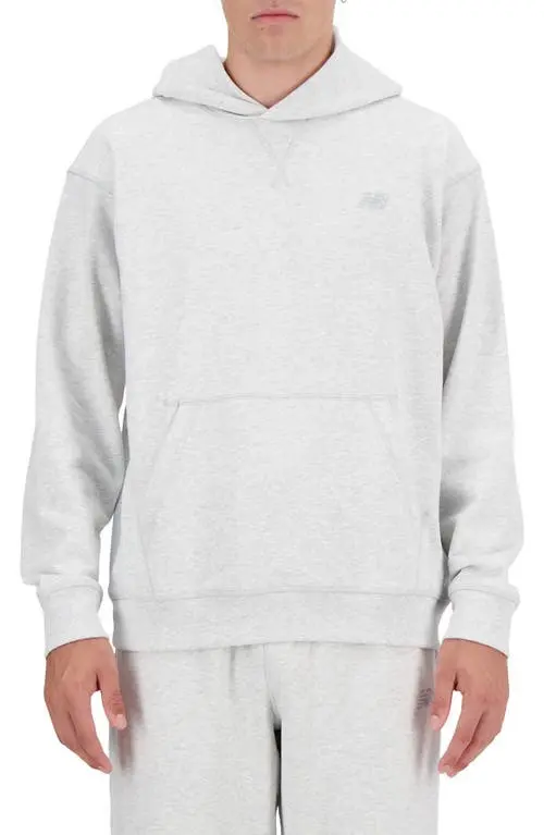 New Balance Athletics Oversized Pullover Hoodie Ash Heather 40