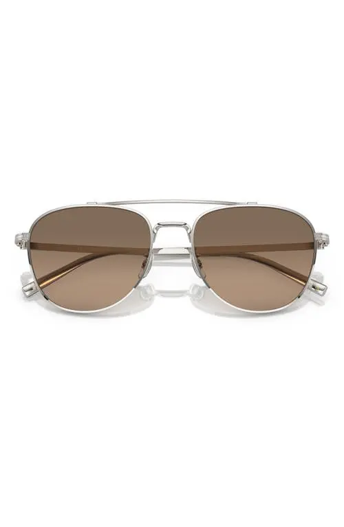 Oliver Spencer 55mm Rivetti Polarized Aviator Sunglasses