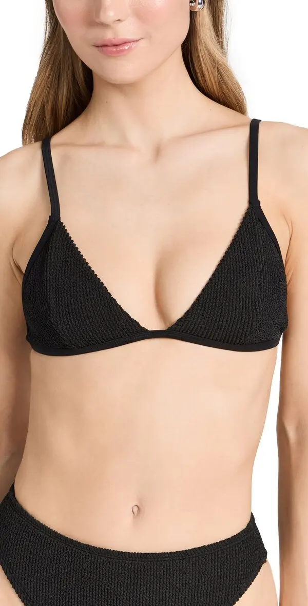 Good American Always Fits Bikini Top - Black001