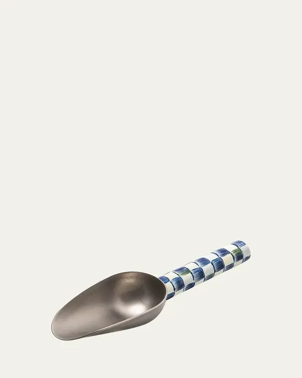MACKENZIE-CHILDS Royal Check Enamel Scoop, Small