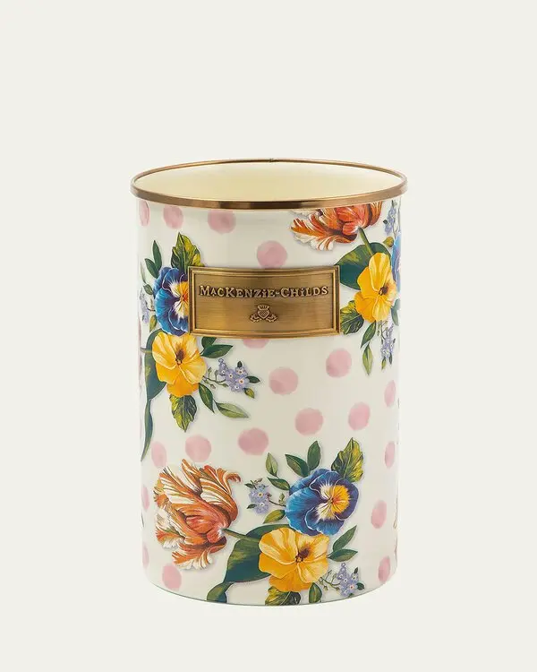 MACKENZIE-CHILDS Wildflowers Enamel Utensil Holder