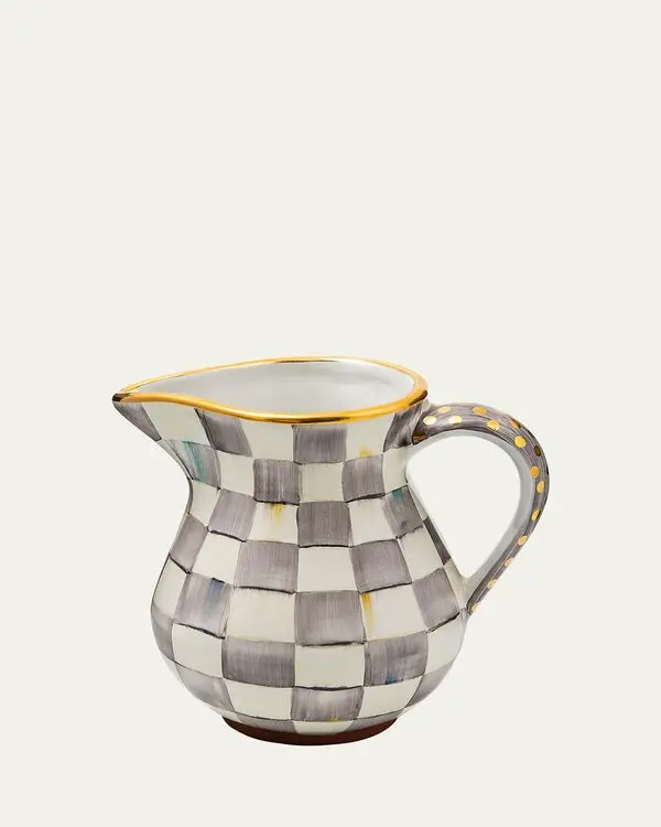 MACKENZIE-CHILDS Sterling Check Portly Pitcher, 52 Oz - One-color