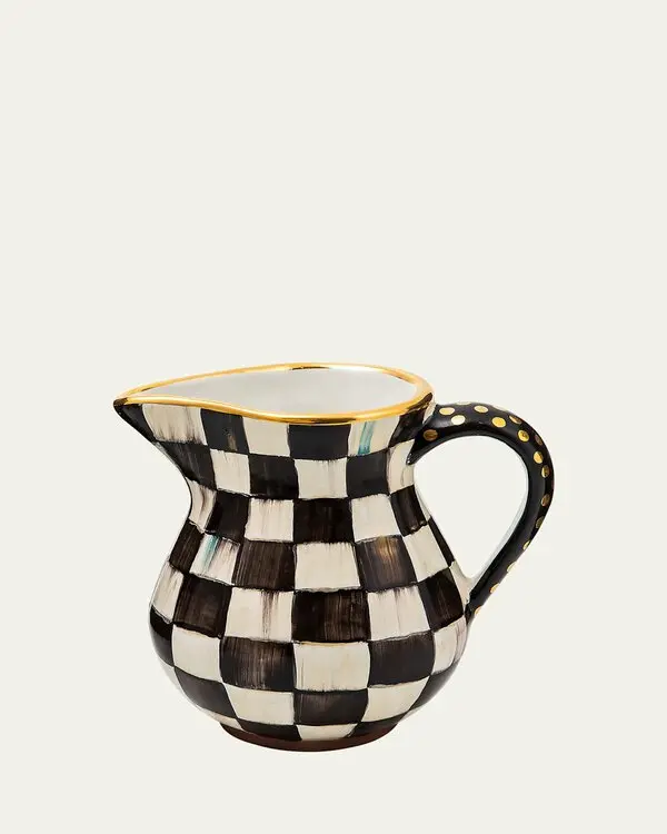 MACKENZIE-CHILDS Courtly Check Portly Pitcher, 52 Oz