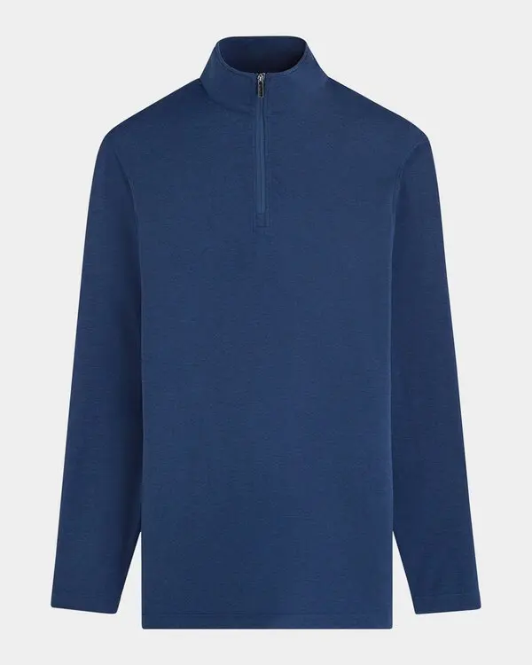 Bugatchi Uv50 Performance Quarter-zip Sweater - Navy