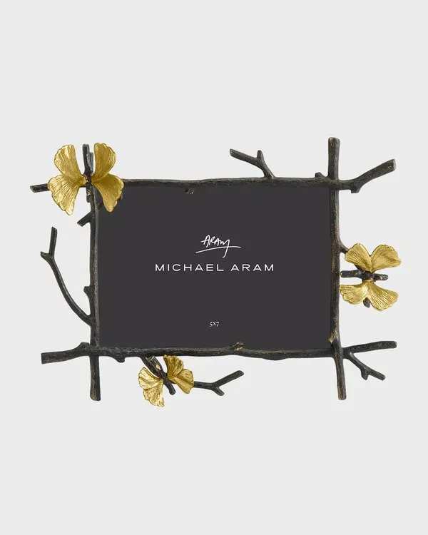 Michael Aram Butterfly Ginkgo 5 X 7 Picture Frame - Bronze