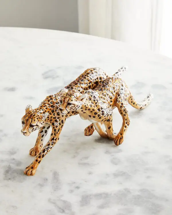 JAY STRONGWATER Running Cheetahs Figurine