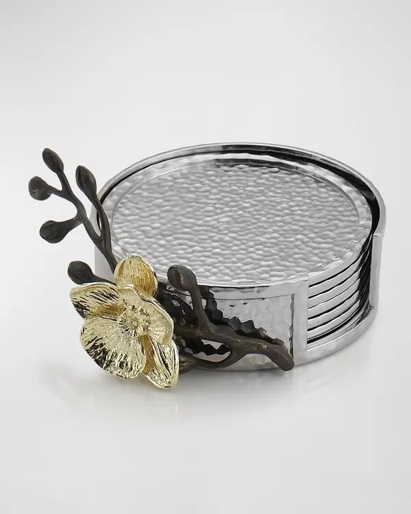 Michael Aram Gold Orchid Coasters, 6-piece Set