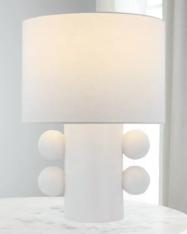 VISUAL COMFORT & CO. Tiglia Low Table Lamp Kelly Wearstler - Plaster White