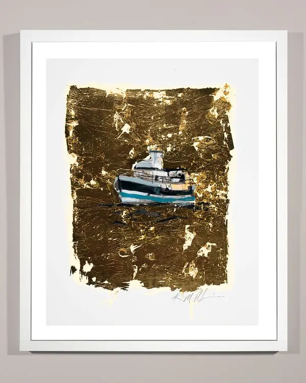 RFA FINE ART Gold Coast Boat 2' Wall Art
