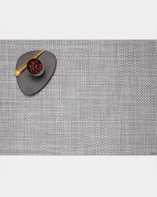 CHILEWICH Basket Weave Placemat, 14" X 19 - Shadow