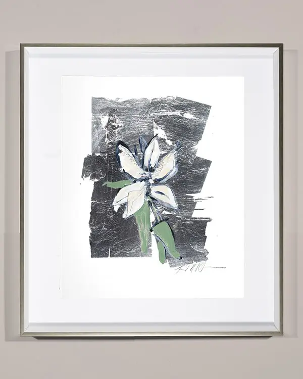 RFA FINE ART Silver Flower Lily' Wall Art
