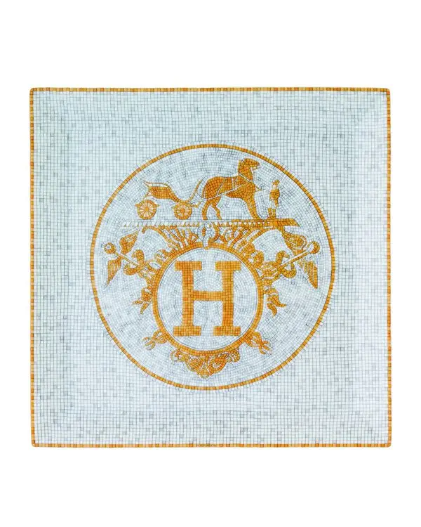Hermès Mosaique Au 24 Gold Square Plate #5 - One-color