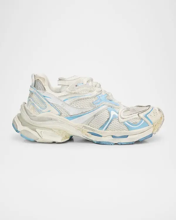 Balenciaga Runner 2.0 Sneakers - 9041 Wht/light Blue/grey