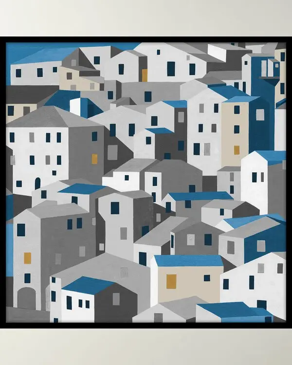 PRESTIGE ARTS Nestled Neighborhood" Giclee