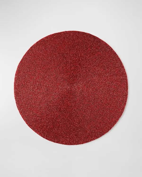 KIM SEYBERT Confetti Placemat - Red Pattern
