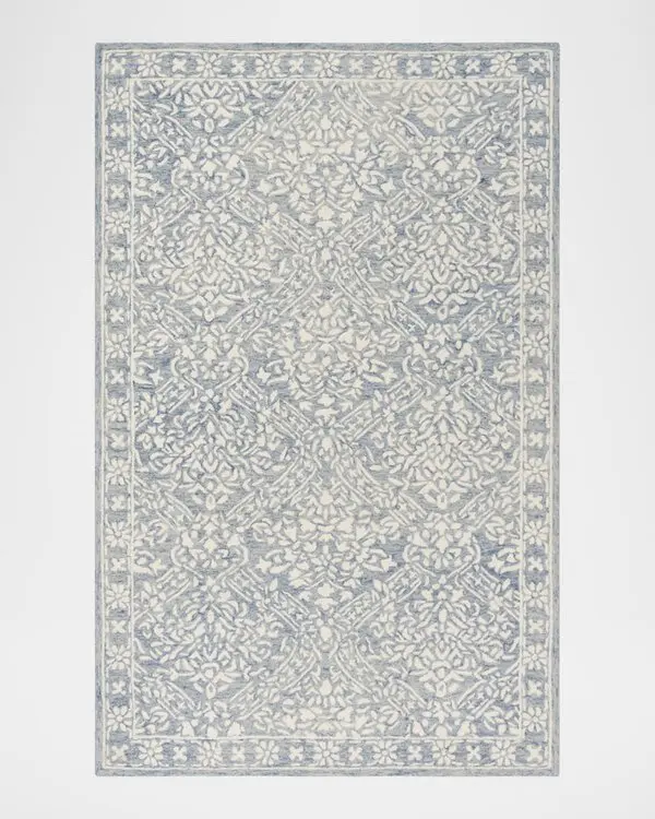 Ralph Lauren Olivier Hand-tufted Rug, 8' X 10 - Blue, Ivory