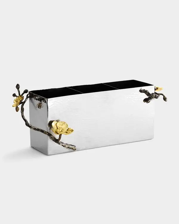 Michael Aram Gold Orchid Cutlery Caddy - One-color