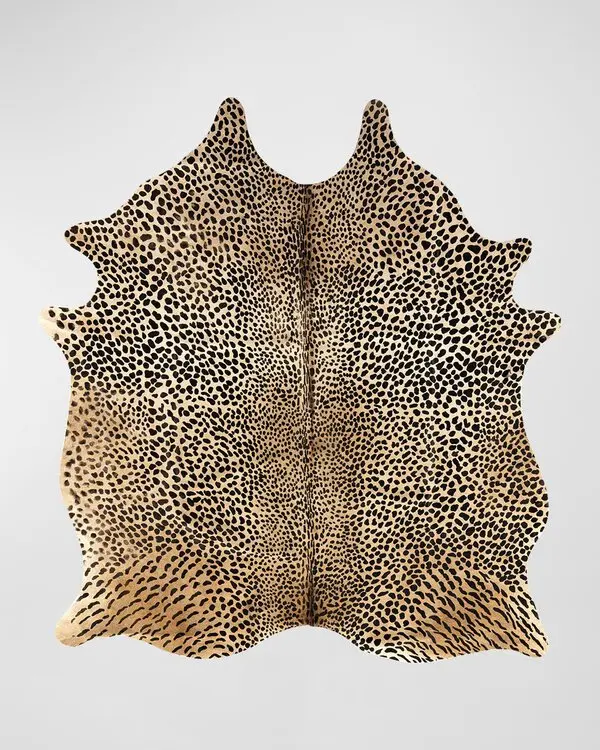 FOUR HANDS Leopard-print Hair On Hide Rug, 5' X 7
